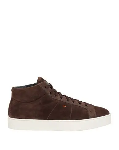 Santoni Leather High-top Sneakers