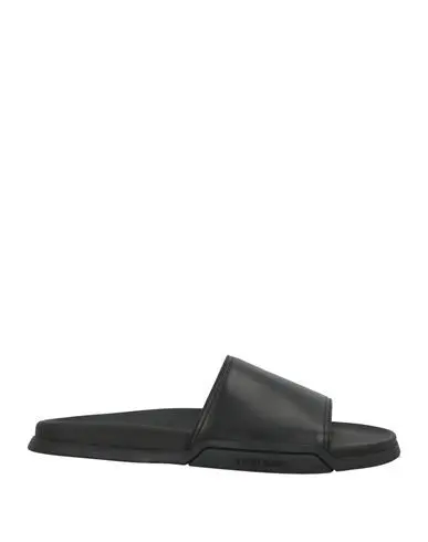 Giorgio Armani Leather Slide Sandals