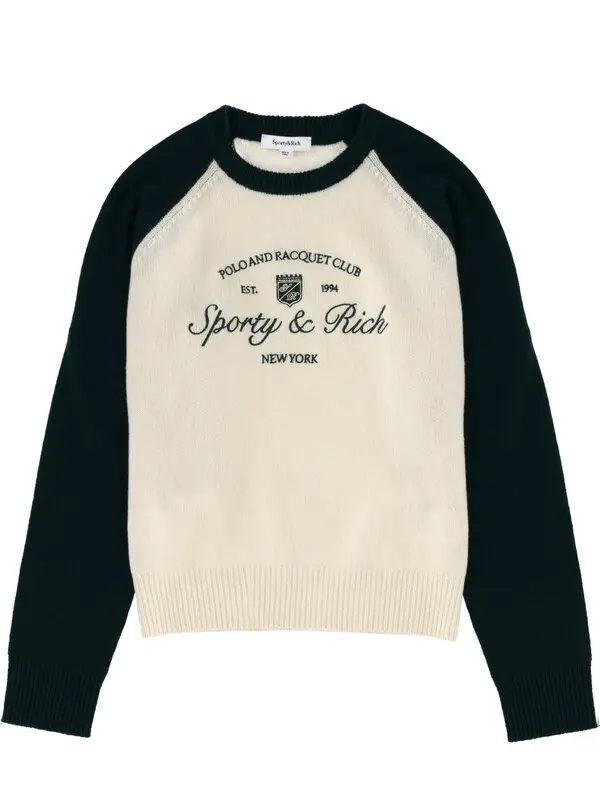 SPORTY & RICH Jersey With Logo - Multicolour