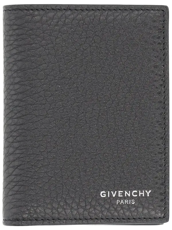Givenchy Grain Leather Card Holder - Black