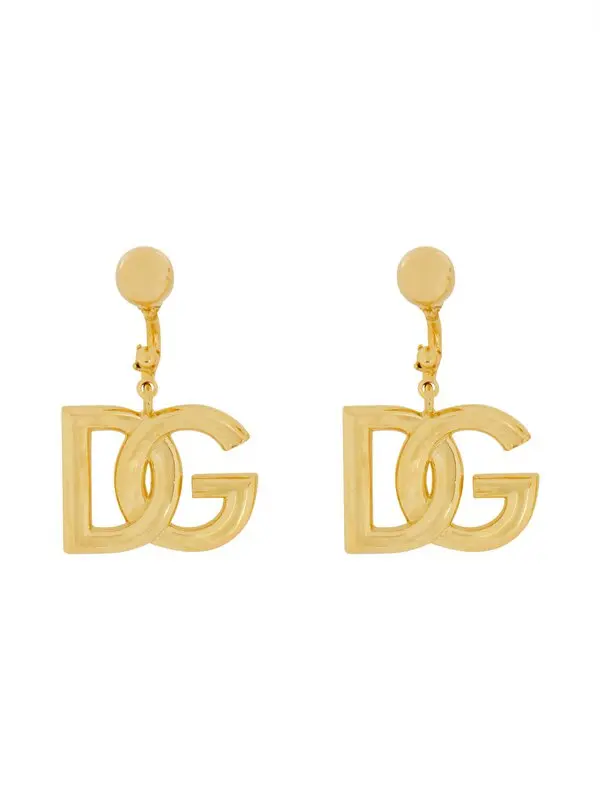 Dolce & Gabbana Logo Earrings - Gold