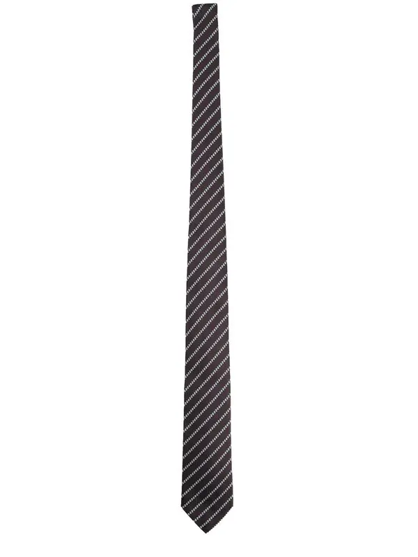 Giorgio Armani Silk Neck Tie - Brown