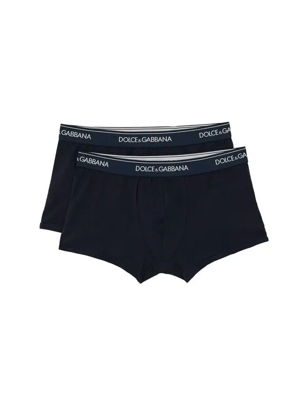 Dolce & Gabbana Pack Of Two Boxers - Blue