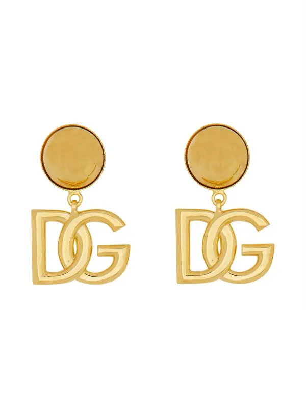 Dolce & Gabbana Dg Logo Earrings - Gold