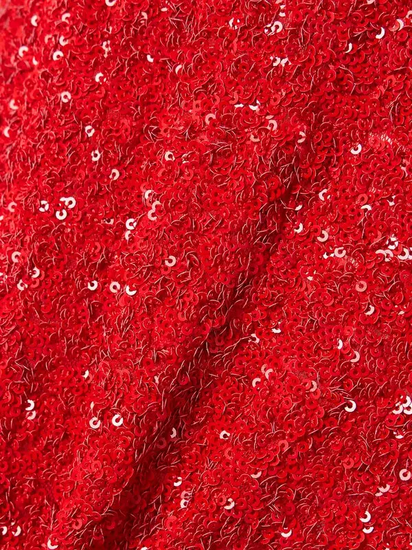 Tove Collette Sequin-embellished Mesh Halterneck Maxi Dress - Red