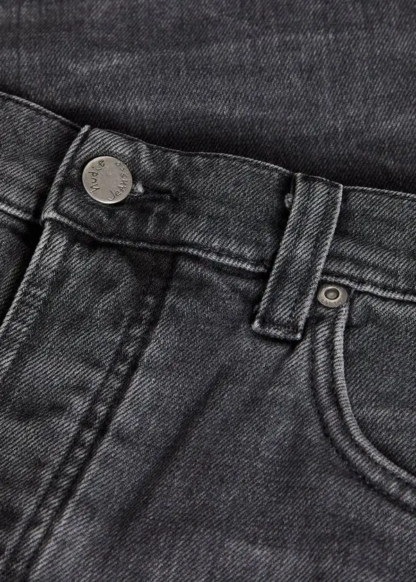 Nudie Jeans Ollie Slim Straight-leg Jeans - Dark Grey