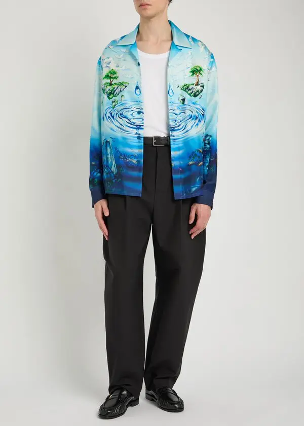 Casablanca Lost Atlantis Printed Silk Shirt - Multicoloured 1