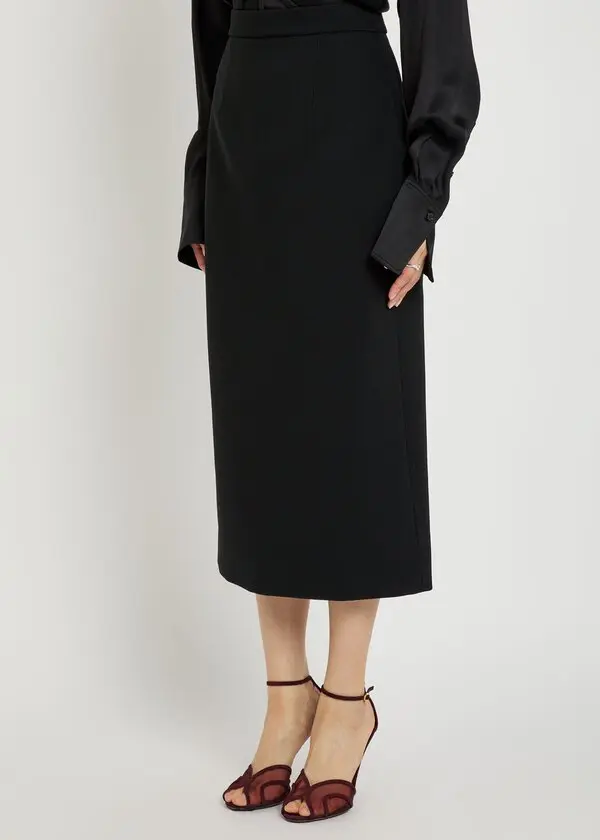 ROKSANDA Amel Crepe Midi Skirt