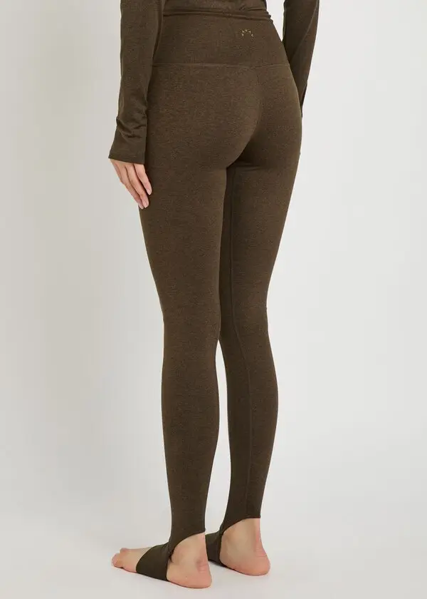 Varley Always Warm Stretch-jersey Leggings - Dark Brown