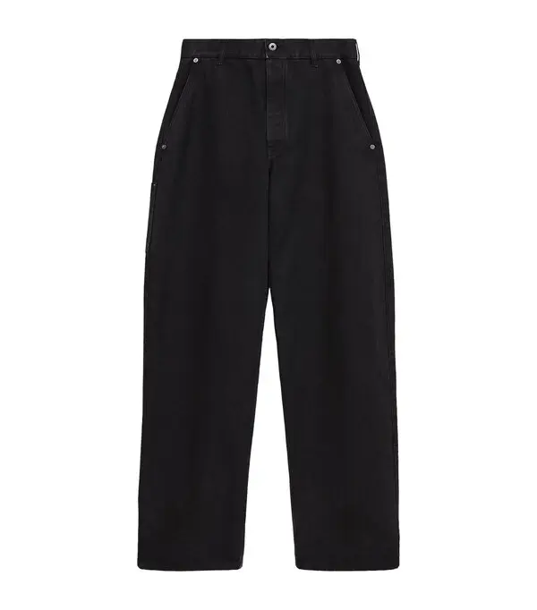 Loewe Cotton Twill Straight Trousers