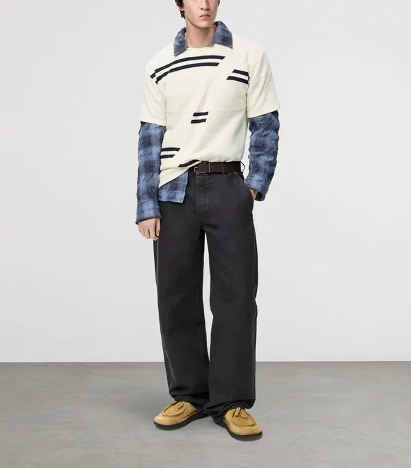 Loewe Cotton Twill Straight Trousers