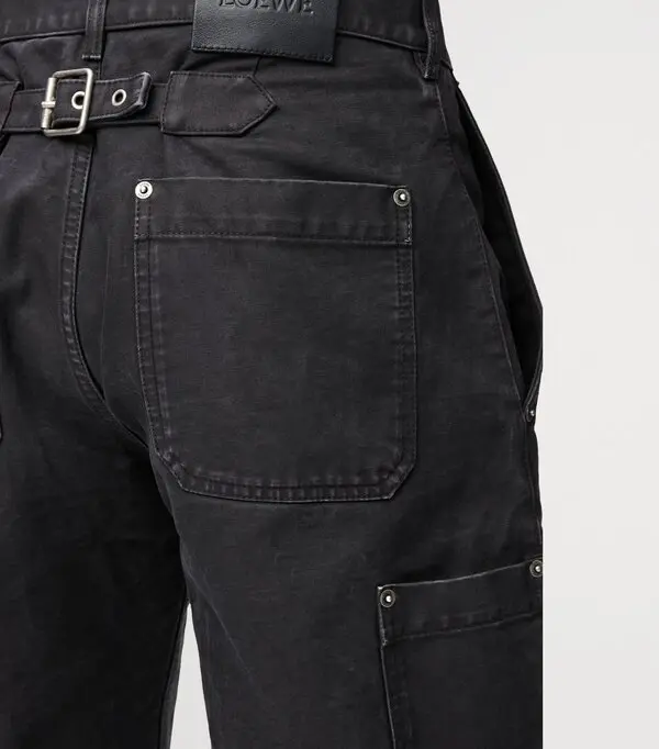 Loewe Cotton Twill Straight Trousers