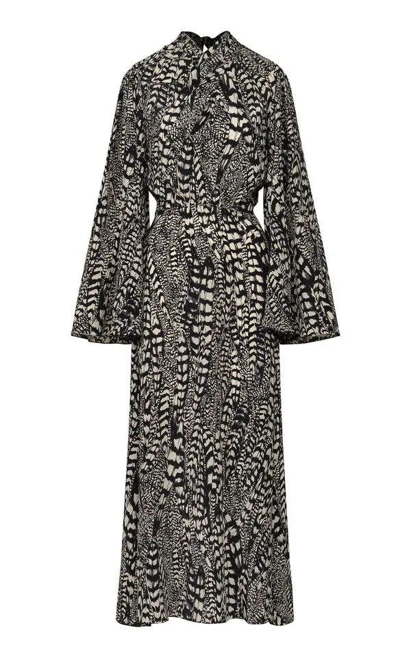 Johanna Ortiz Printed Silk Maxi Dress
