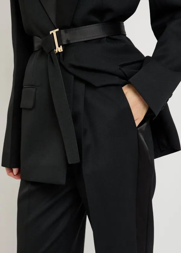 Victoria Beckham Straight-leg Canvas Trousers