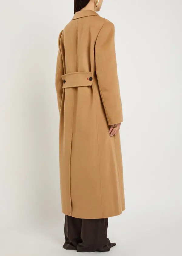 Victoria Beckham Wool And Cashmere-blend Coat - Camel