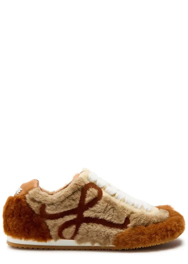 Loewe Ballet Runner 2.0 Panelled Shearling Sneakers
