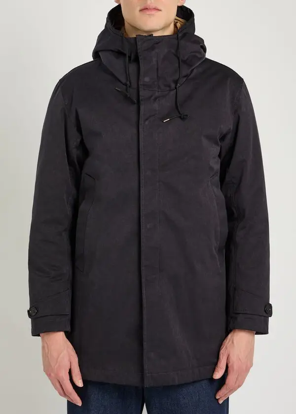 TEN C Quilted Hooded Parka Coat