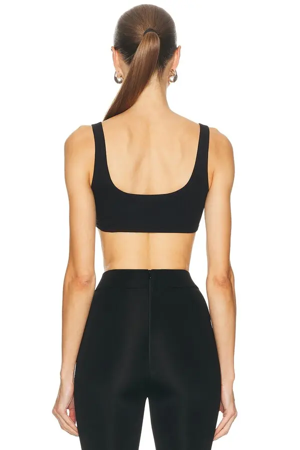 Versace Cotton Rib Bra Top