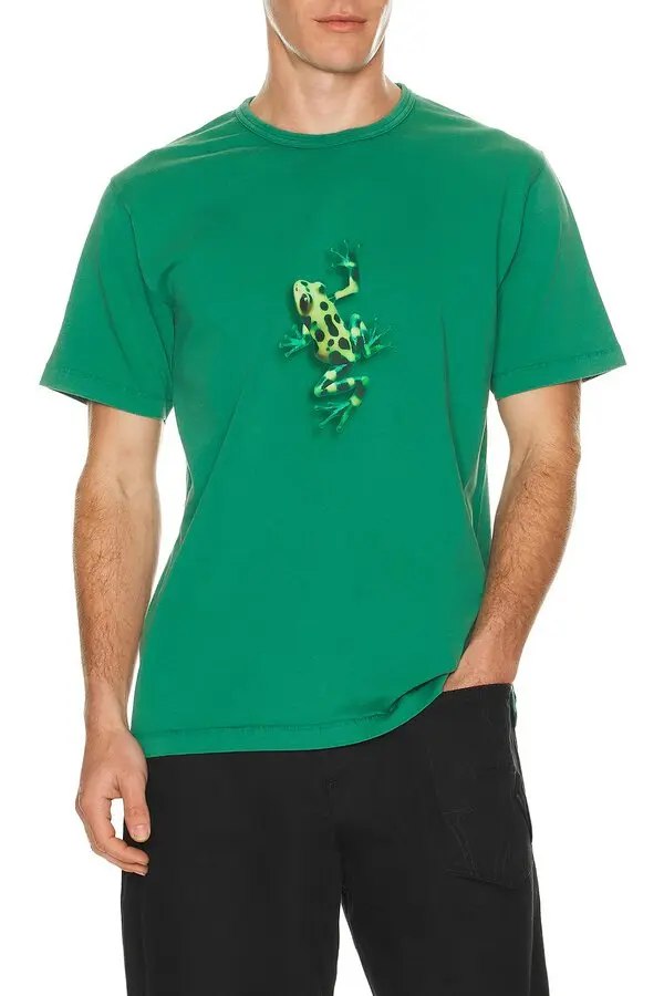 JW Anderson Jumping Frog T-shirt In Green - Emerald