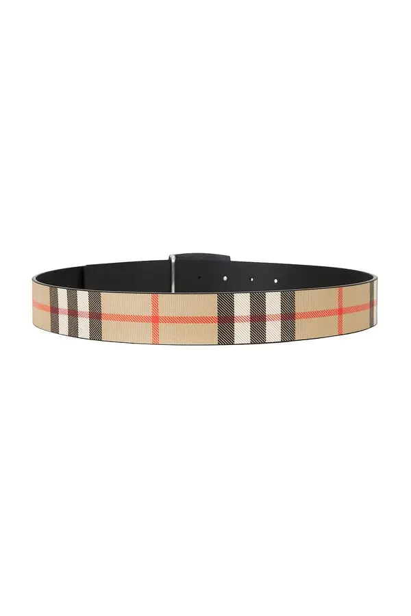 Burberry Check Engraved 35mm Belt