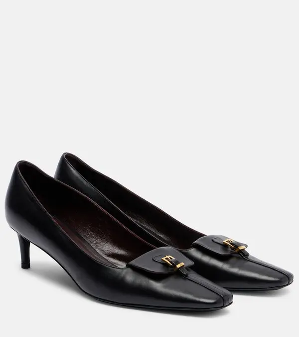 Khaite Celia Leather Pumps