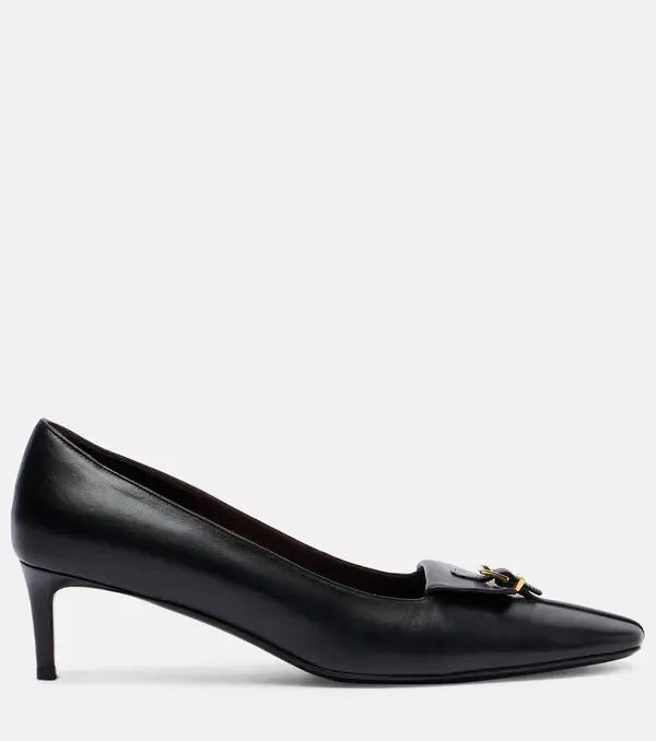 Khaite Celia Leather Pumps