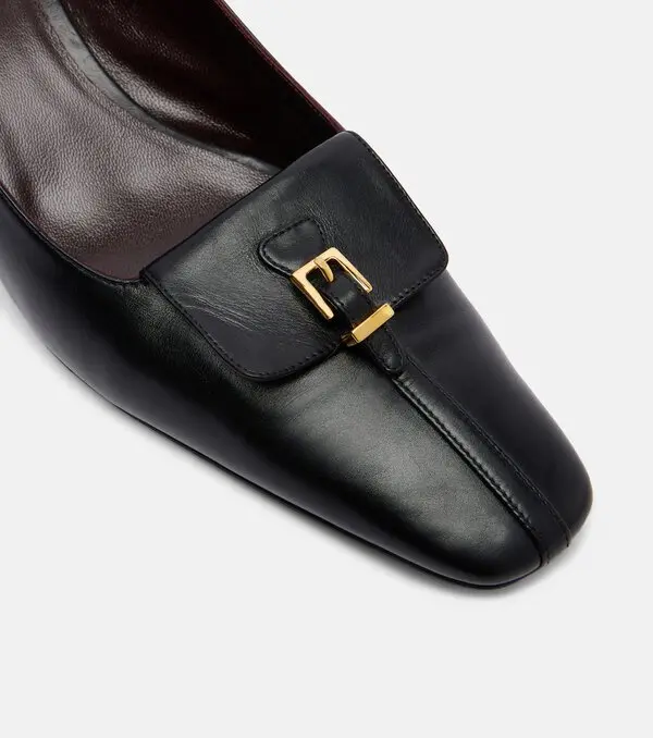 Khaite Celia Leather Pumps