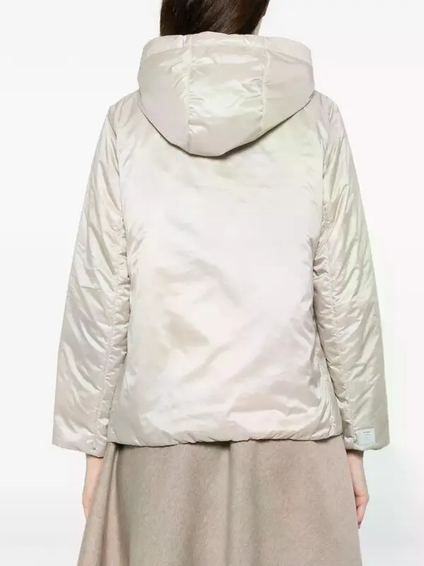 Max Mara The Cube Hooded Puffer Jacket - Neutrals