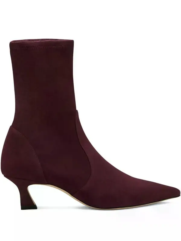 STUART WEITZMAN Vinnie Ankle Boots - Red