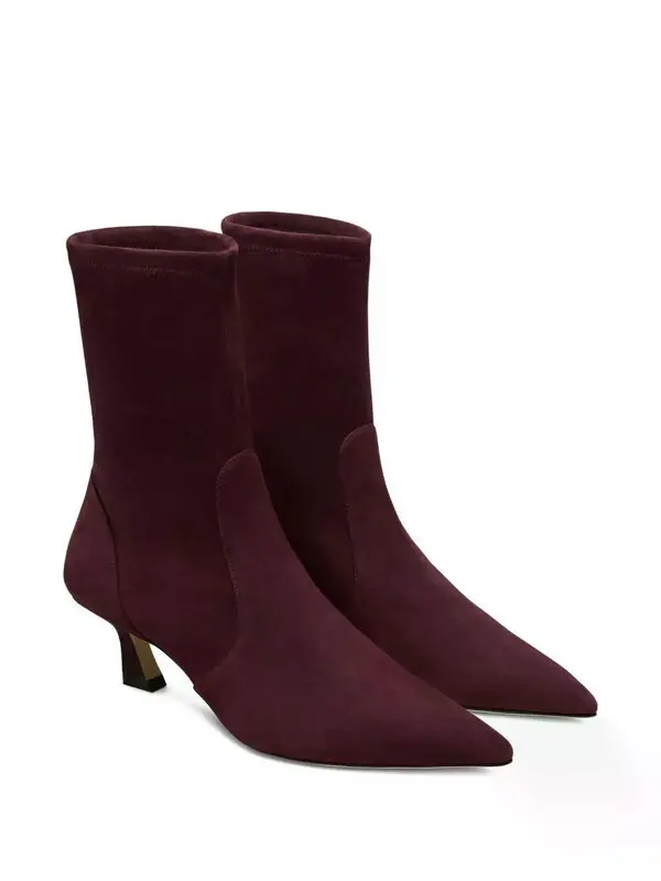 STUART WEITZMAN Vinnie Ankle Boots - Red