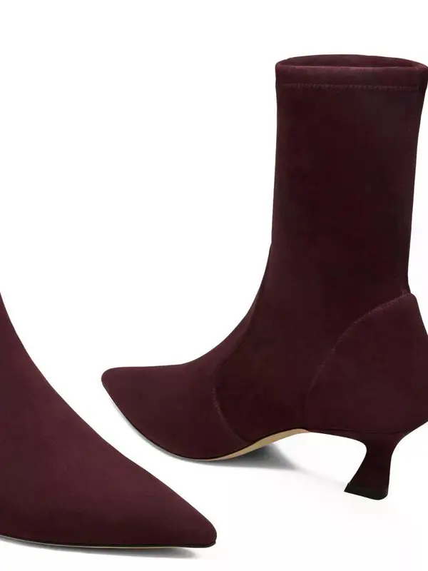 STUART WEITZMAN Vinnie Ankle Boots - Red