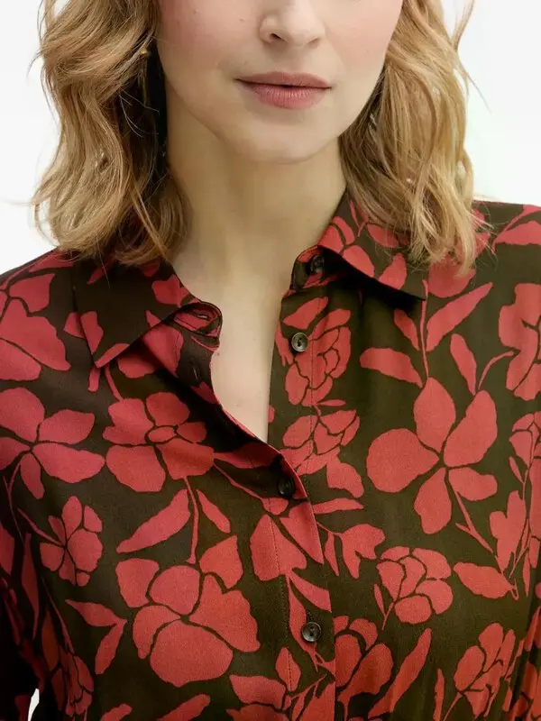 BENETTON Floral-pattern Midi Dress