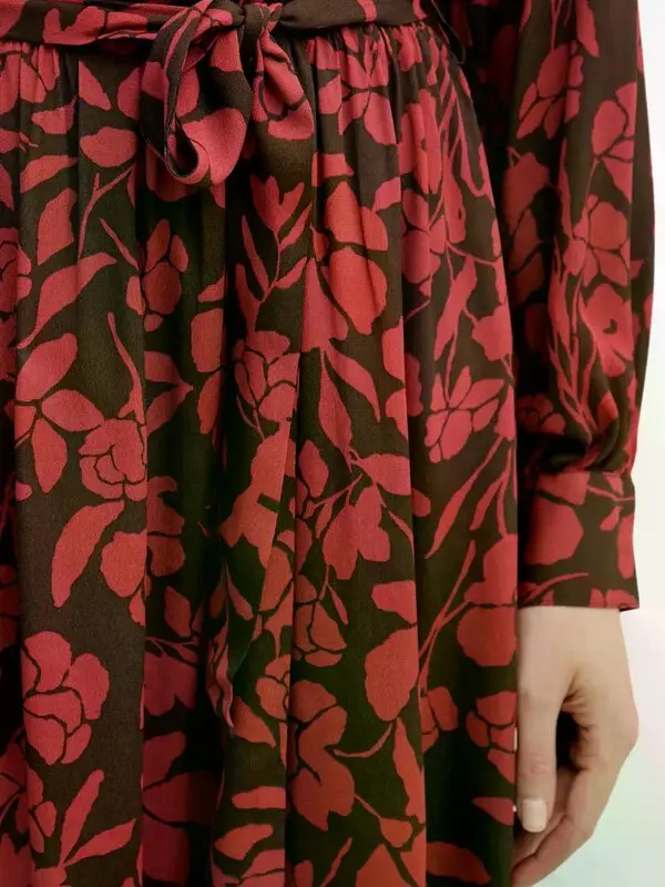 BENETTON Floral-pattern Midi Dress