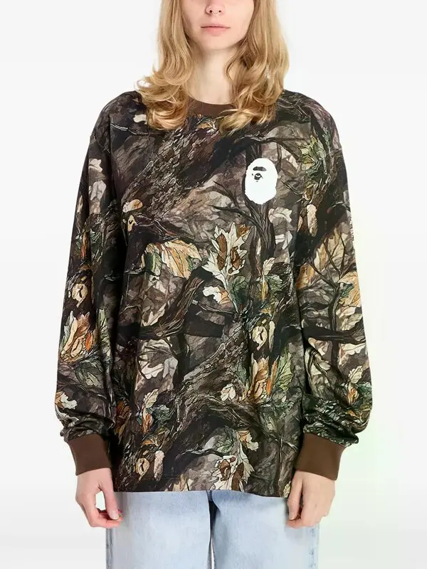 A BATHING APE Long-sleeve T-shirt - Brown