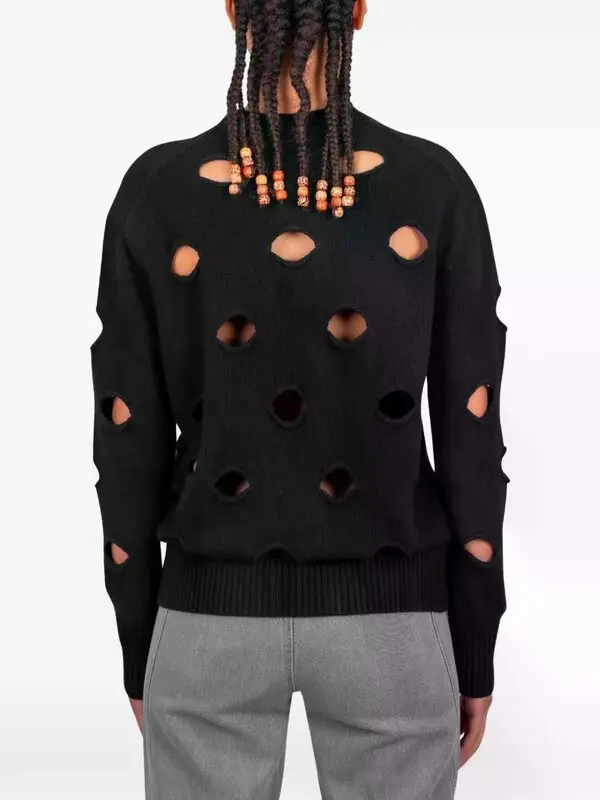 Gimaguas Openwork Pullover Sweater