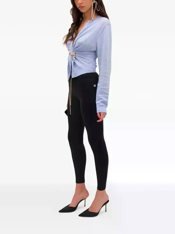 AREA Knot-detail Cardigan - Blue