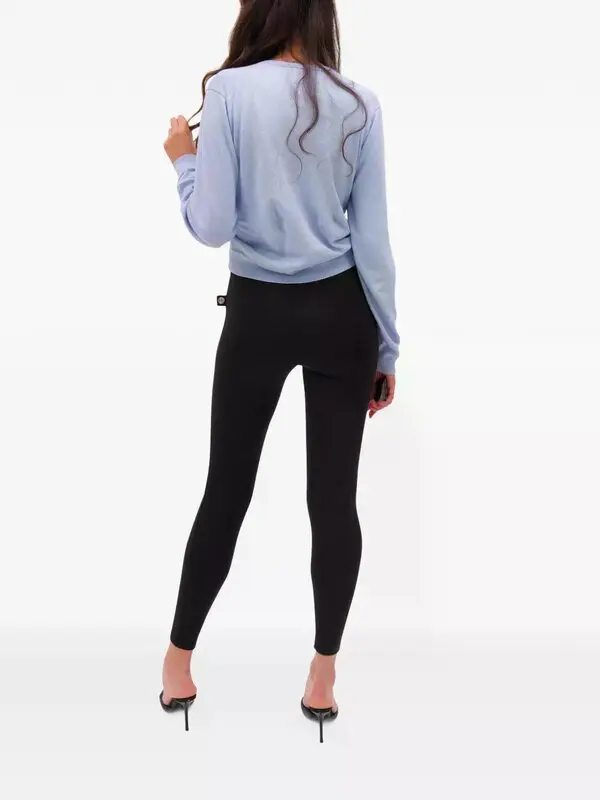 AREA Knot-detail Cardigan - Blue