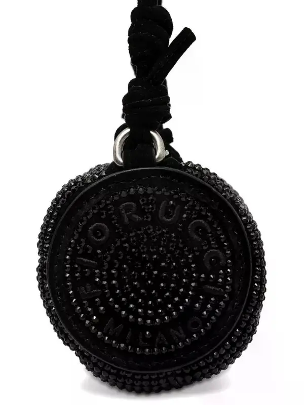 Fiorucci Mella Rhinestone-embellished Mini Bag - Black