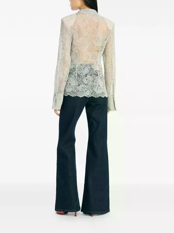 ROTATE BY BIRGER CHRISTENSEN Lace Buttoned Shirt