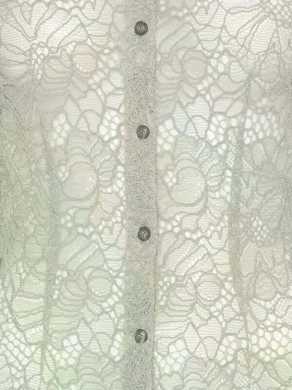 ROTATE BY BIRGER CHRISTENSEN Lace Buttoned Shirt