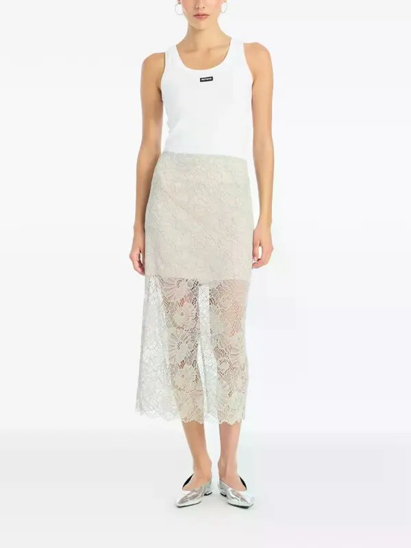 ROTATE BY BIRGER CHRISTENSEN Lace Midi Skirt