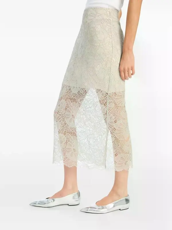 ROTATE BY BIRGER CHRISTENSEN Lace Midi Skirt