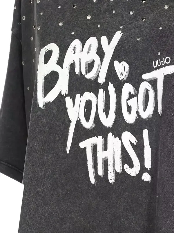Liu Jo Embellished Printed T-shirt