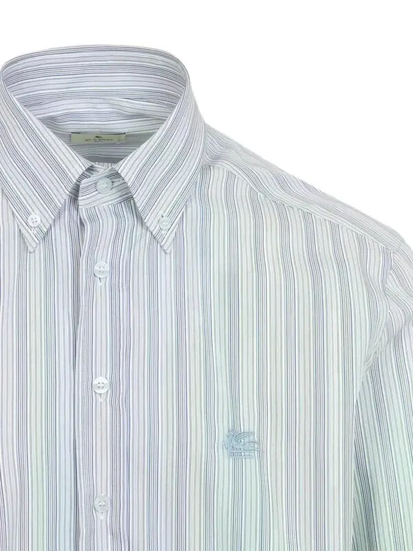 Etro Striped Logo-detail Shirt