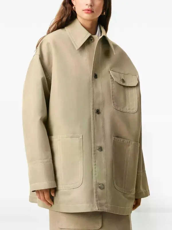 AMI Paris Patch-pocket Worker Jacket - Neutrals