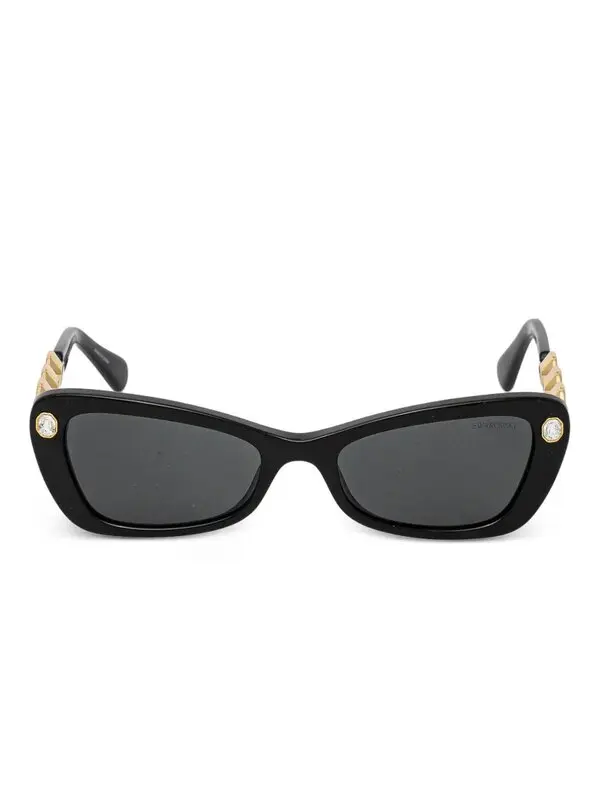 SWAROVSKI Crystal-embellished Cat-eye Sunglasses - Black