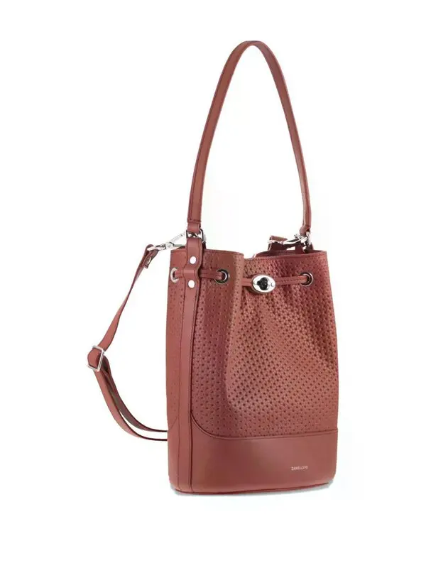 ZANELLATO Monda Perforated Handle Bucket Bag