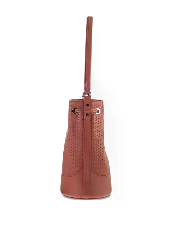 ZANELLATO Monda Perforated Handle Bucket Bag