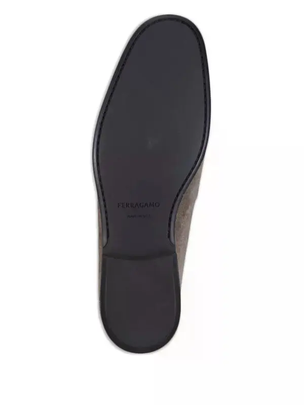 FERRAGAMO Grandioso 2 Suede Loafers - Neutrals