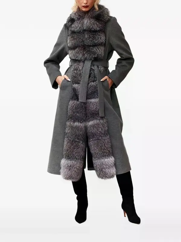 POCHE PARIS Belted Midi Coat